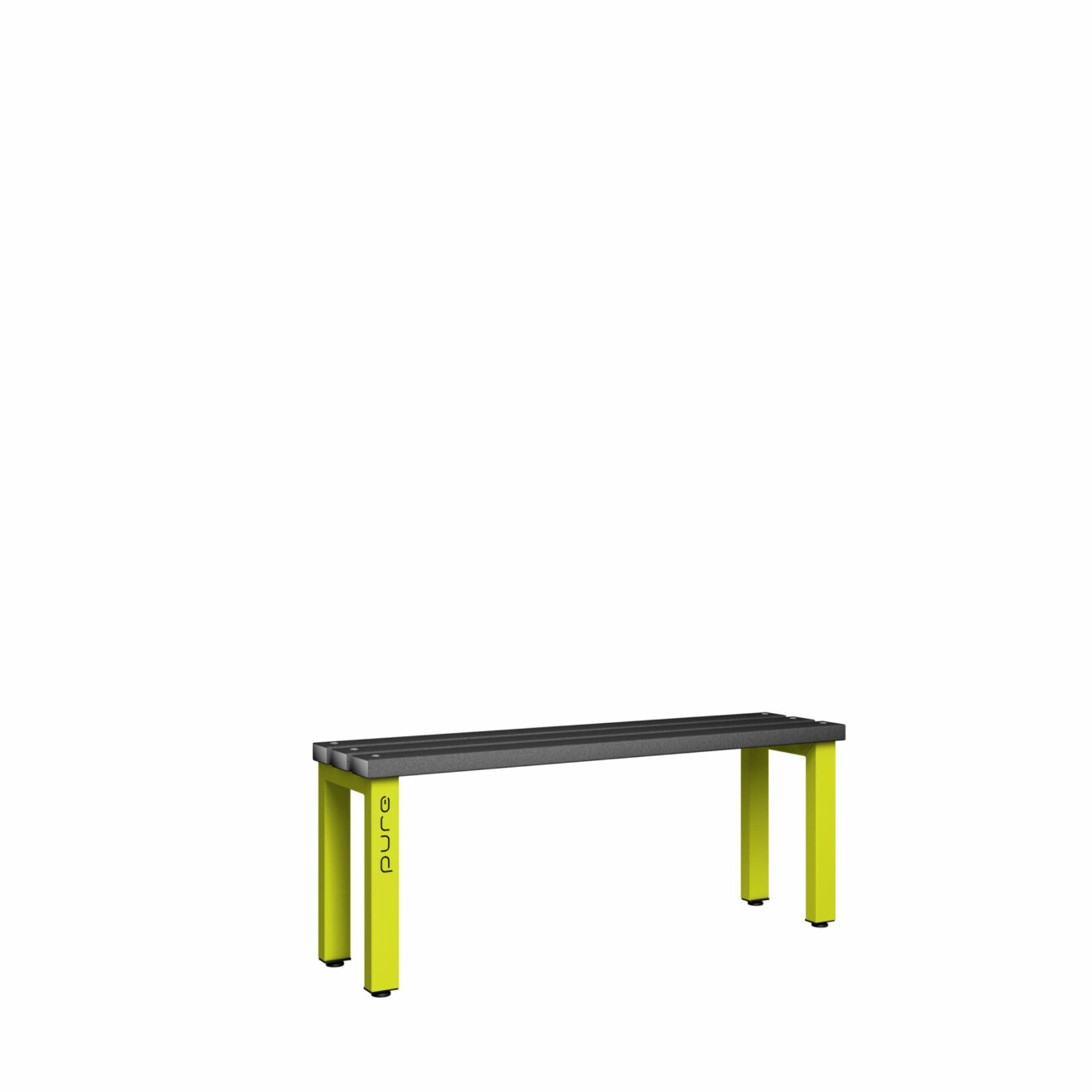 Pure Carbon Zero Single Sided 1200mm Standard Bench - Lockers 3000