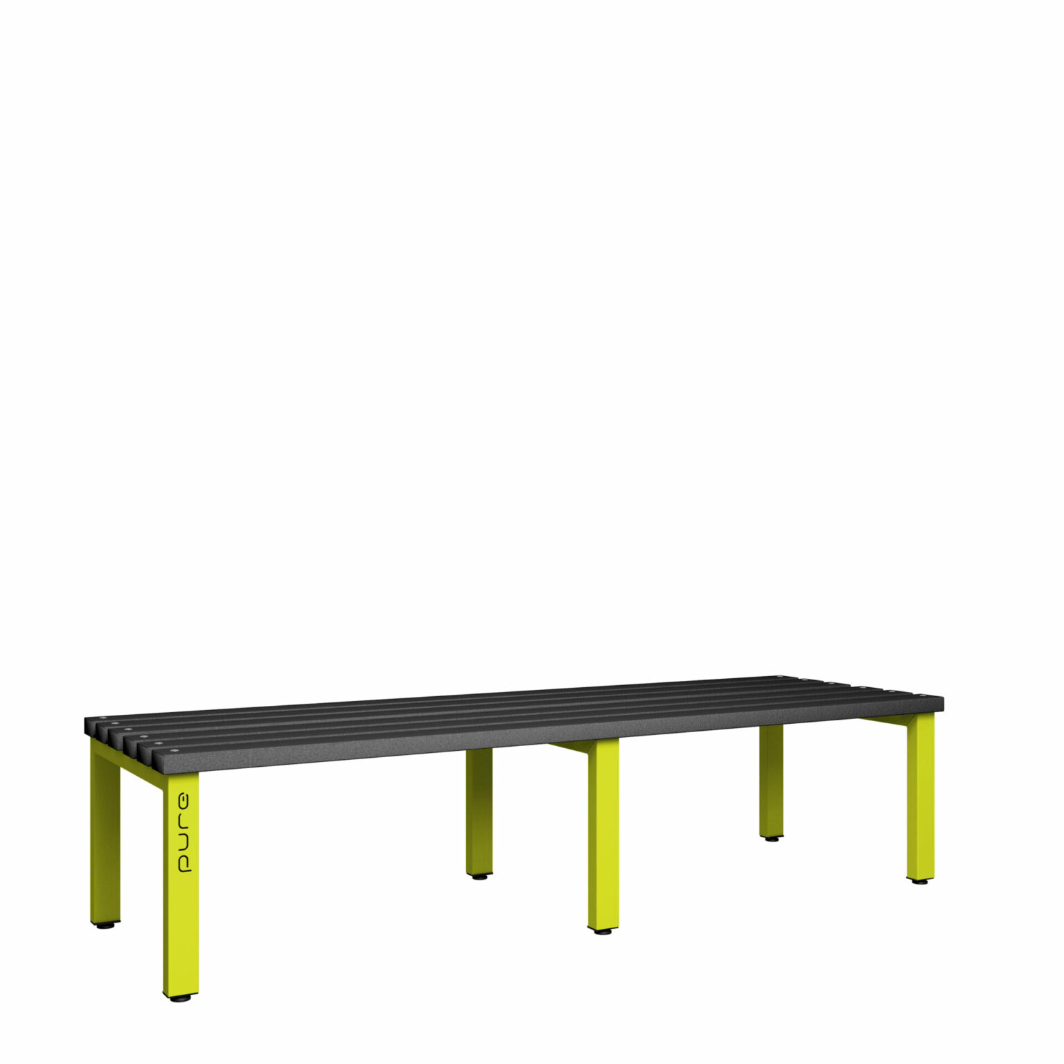Pure Carbon Zero Double Sided 2000mm Standard Bench - Lockers 3000